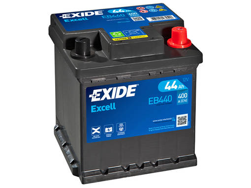 Exide EB440 Excell käynnistysakku 12V 44Ah 400A -/+ - Adita verkkokauppa