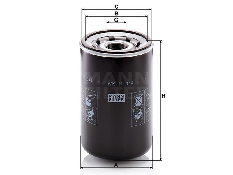 =1482-WK11051 POLTTOAINESUODATIN MANN, VOLVO, REN - Adita verkkokauppa