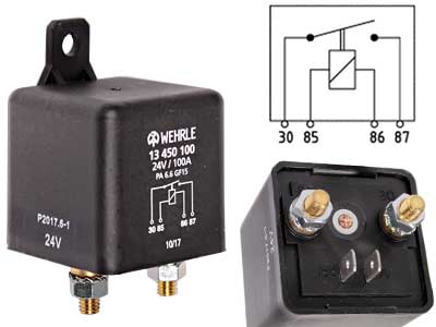 WEHRLE TEHORELE 24V 100A 4-NAP - 13 450 100 - Adita verkkokauppa
