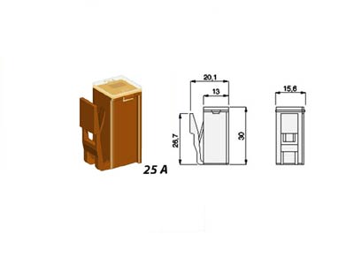 SULAKE MINI CLIP 25A RUSK - Adita verkkokauppa