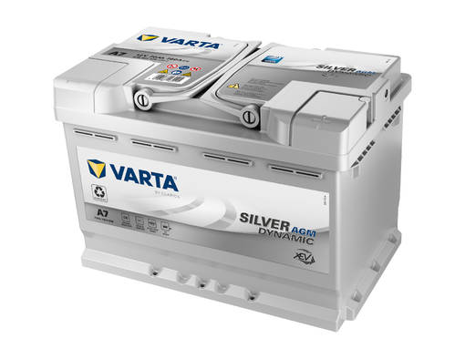 Varta A7 Silver Dynamic AGM xEV käynnistysakku 12V 70Ah 760A ...